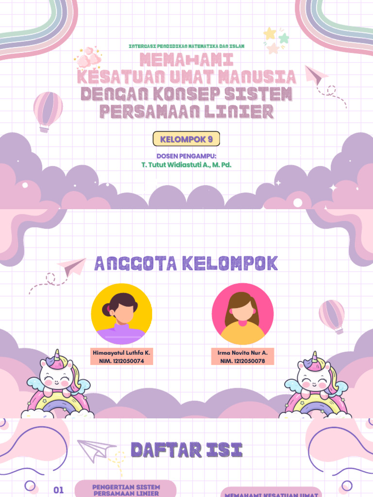 Memahami Konsep Kesatuan Umat Manusia Dengan Konsep Sistem Persamaan ...