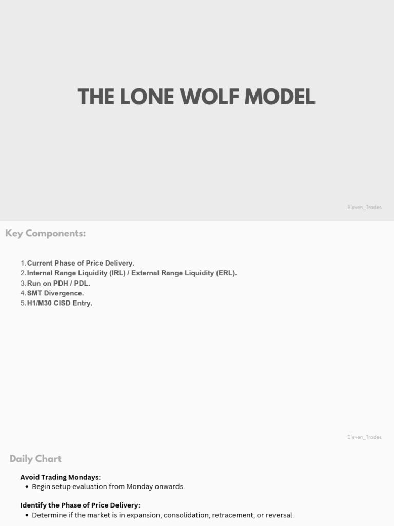 Eleven Trades: Price Delivery Strategies | PDF