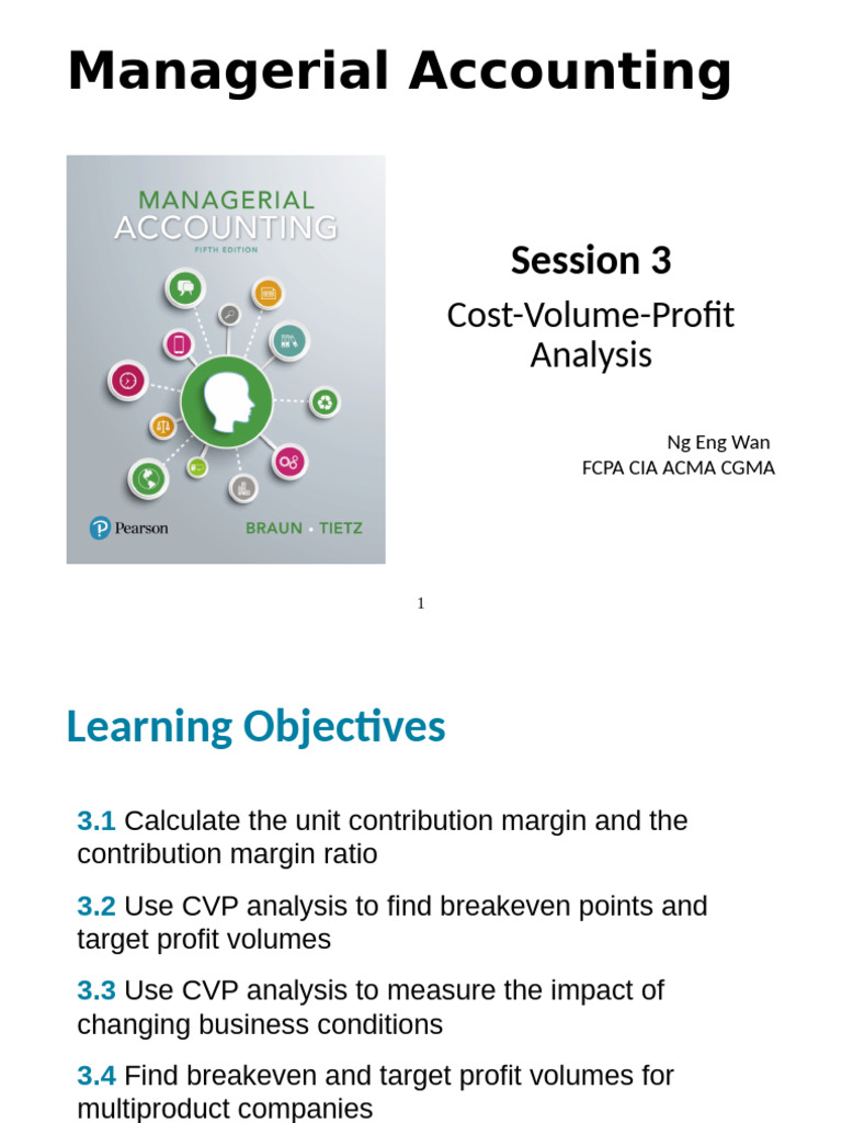 Session 3 CVP | PDF | Business Economics | Financial Accounting