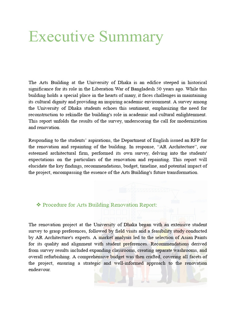 Executive Summary- FR | PDF | Paint | Cost–Benefit Analysis