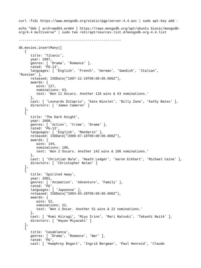 MongoDB NareshIT 17 1 2022 | PDF | Mongo Db | Booting