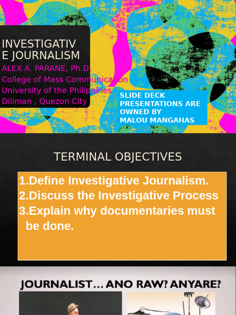 Investigative Journalism Overview | PDF | Documentary Film | Journalism