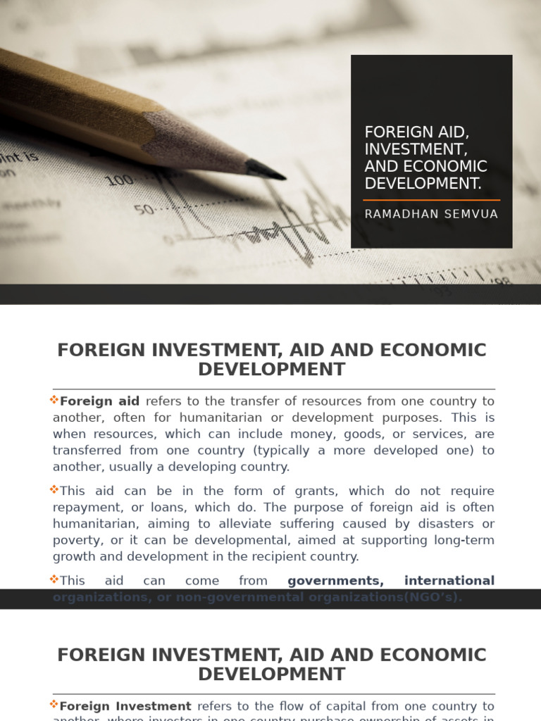 FOREIGN AID, INVESTMENT, AND ECONOMIC DEVELOPMENT_TOPIC3 | PDF | Aids ...