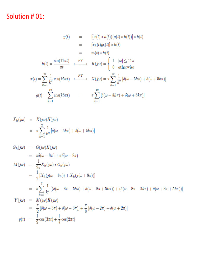 EE252 Final Exam Solution | PDF