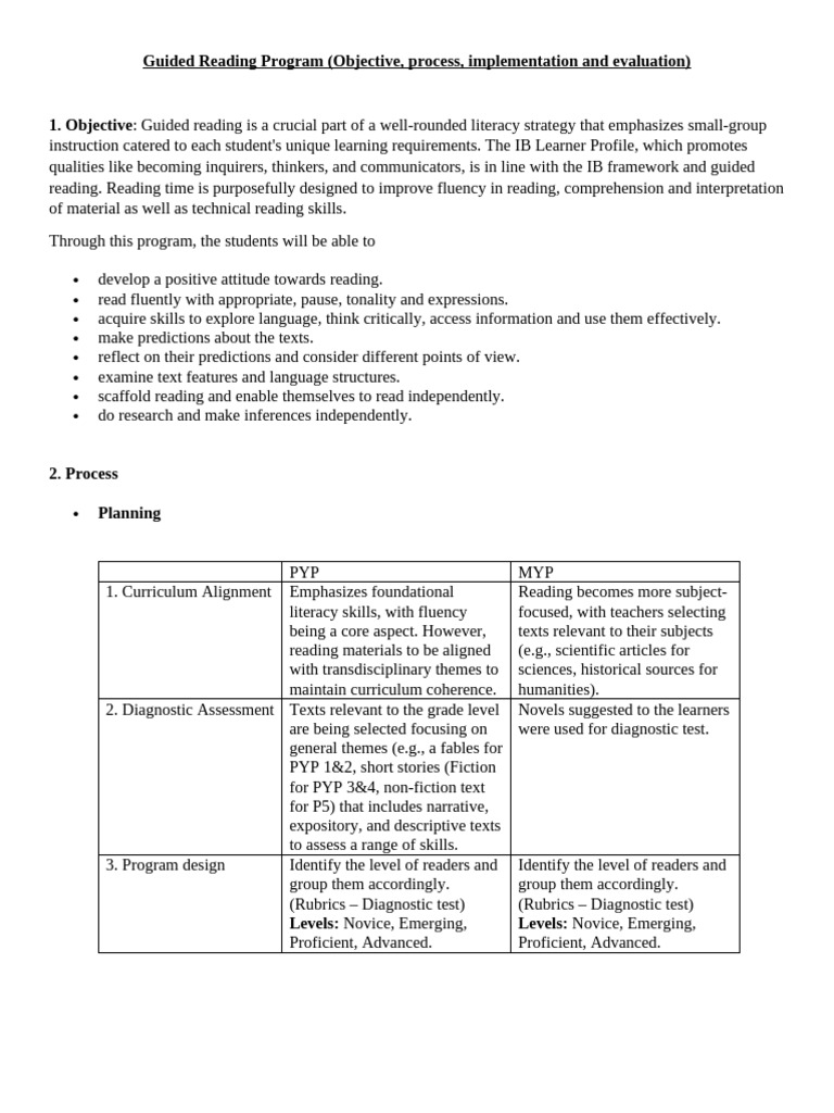 Guided Reading - Protocol | PDF | Reading Comprehension | Human ...