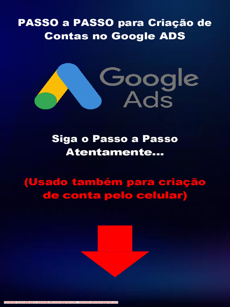 Passo A Passo Conta Google Ads FVD | PDF