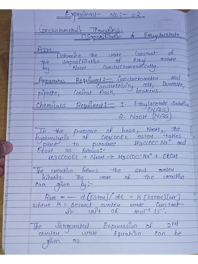 Physical Chemistry Practical | PDF