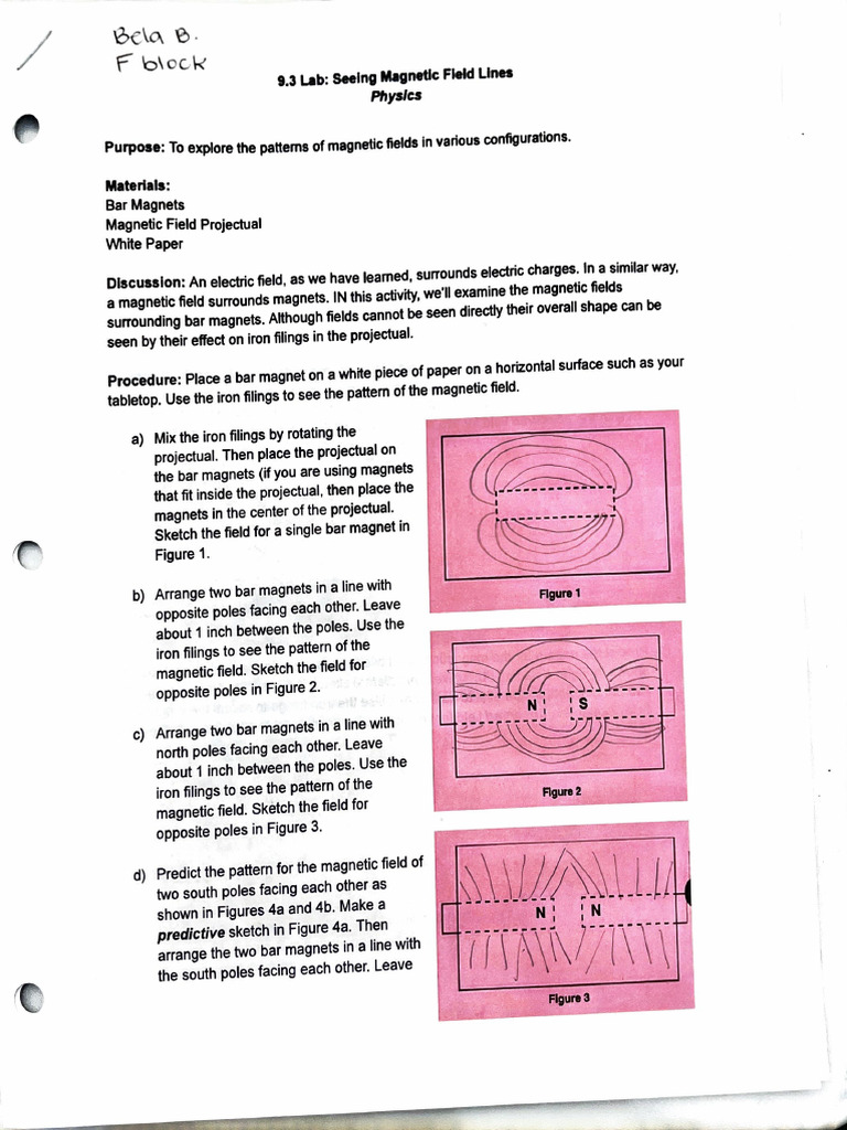 9.3 Lab | PDF | Magnetic Field | Magnetism