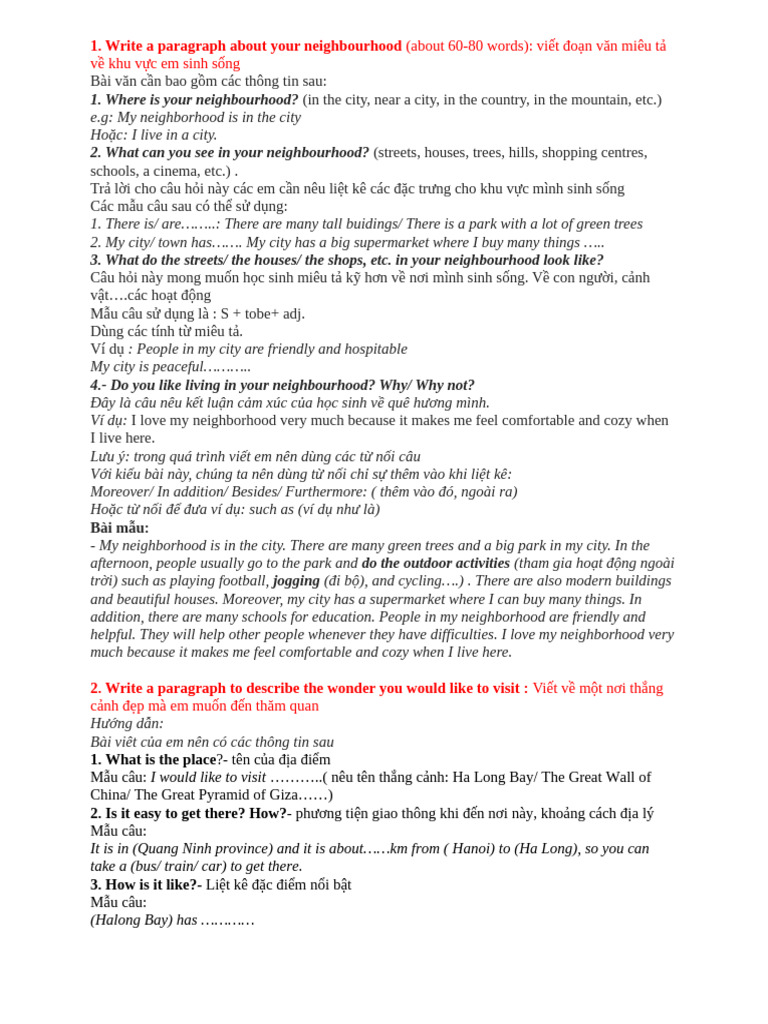 Write Paragraph | PDF