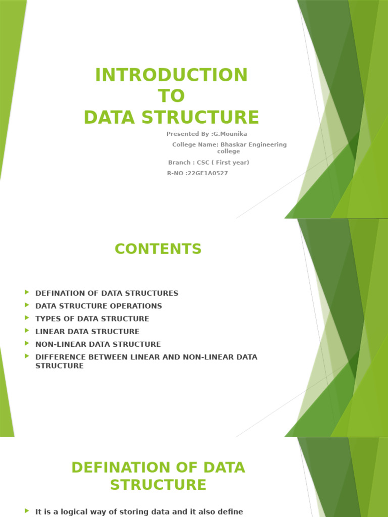 Data Structure Presentation | PDF | Queue (Abstract Data Type) | Data Structure