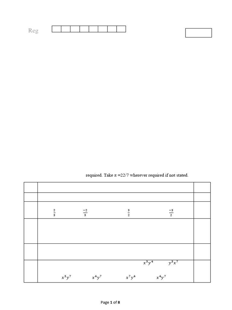 Mathematics[standard] SET 3 QP | PDF | Circle | Area