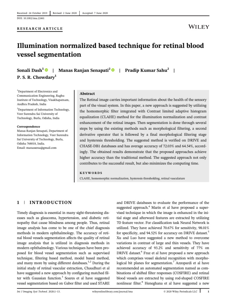 IMAGINGSYSTEM | PDF | Sensitivity And Specificity | Image Segmentation