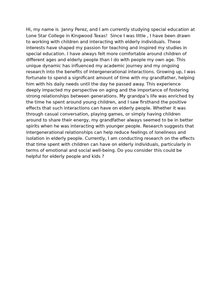 Elevator Speech | PDF