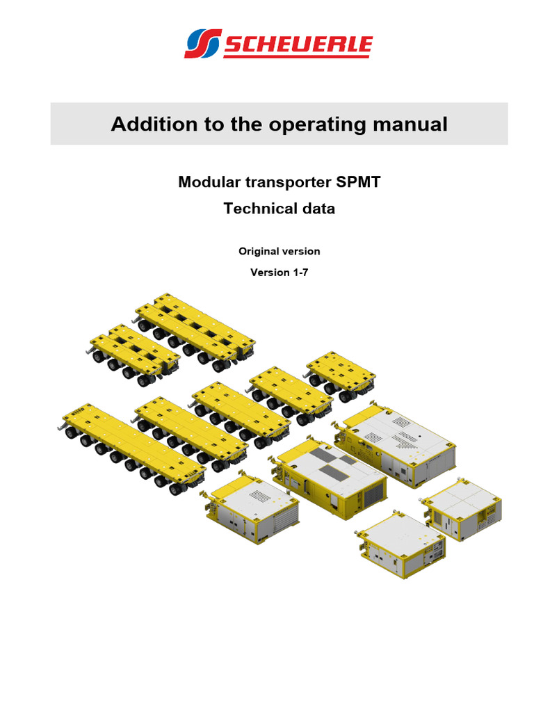 1.2.2 SPMT - TD - en - 02.2018 - V1-7 | PDF | Tire | Axle