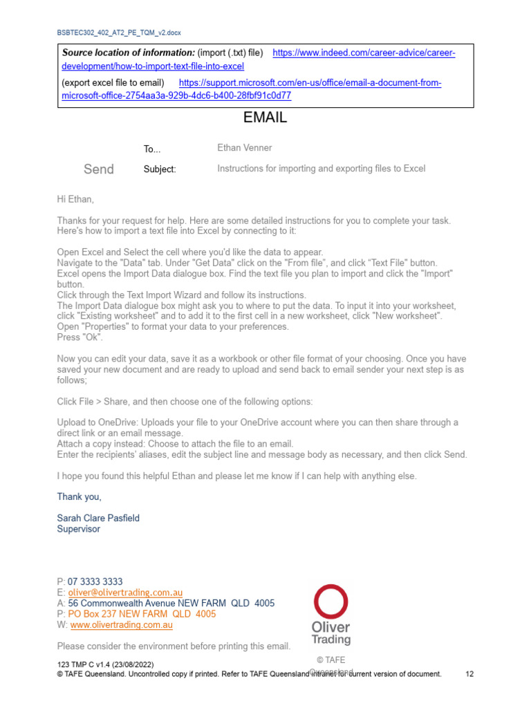Import Email | PDF | Microsoft Excel | Software