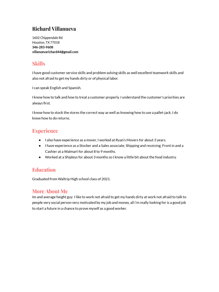 Richard Resume 2024-1 | PDF