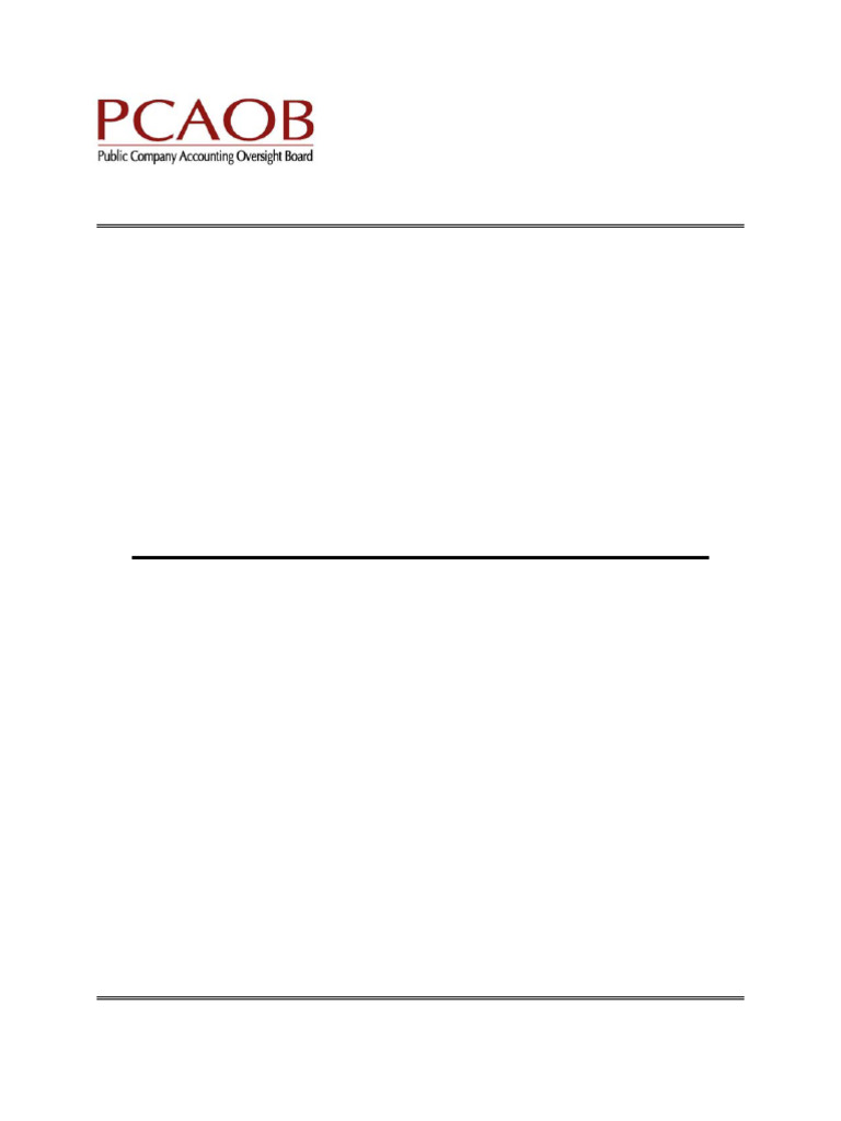 PCAOB-Rules | PDF | Deposition (Law) | Public Law