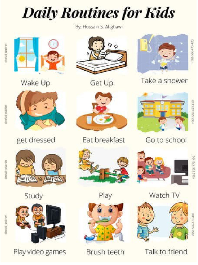 Daily Routine Ingles | PDF
