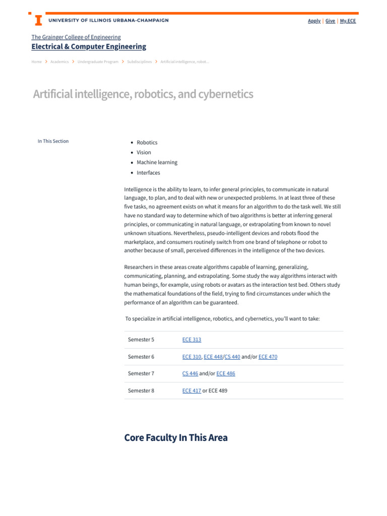 Ai Robotics And Cybernetics Program Pdf Robotics Artificial