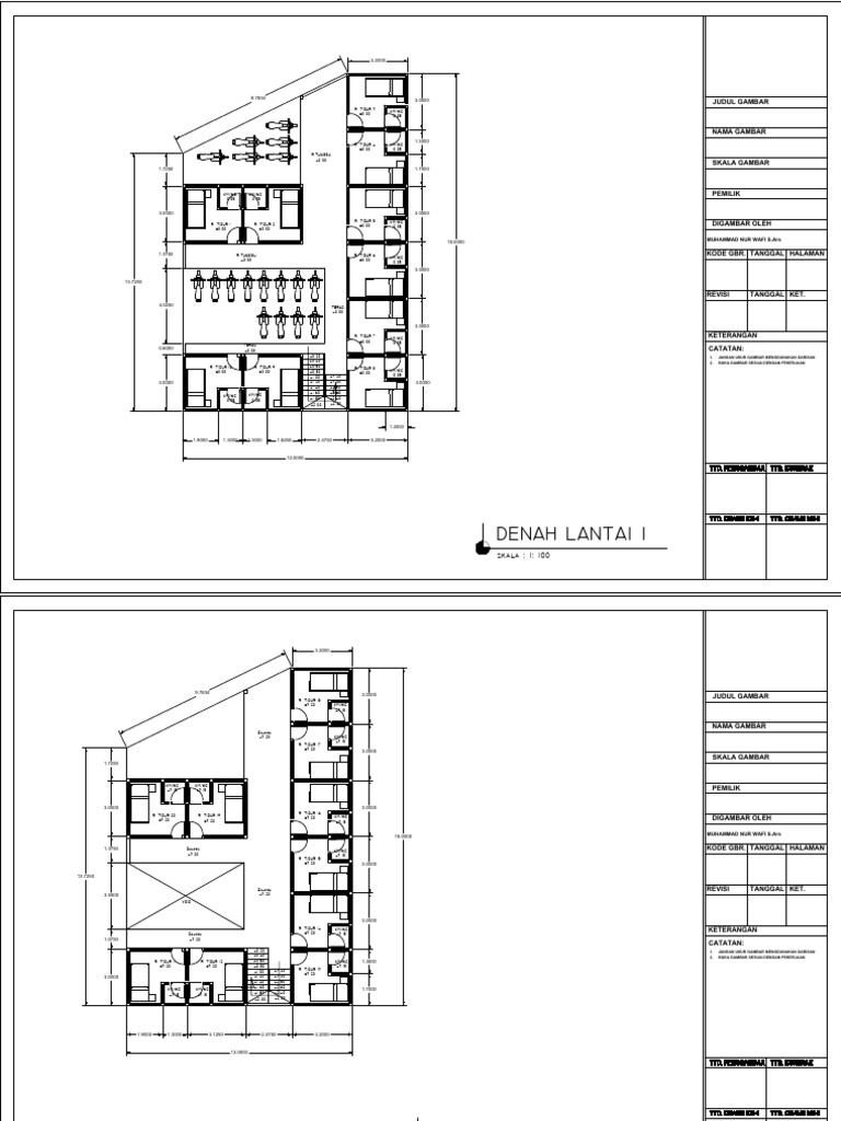 Denah Kos Kosan Mas Nanda 28-08-2024 | PDF