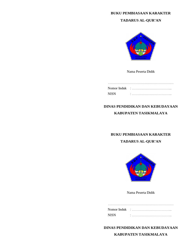 Buku Pembiasaan Karakter Pdf