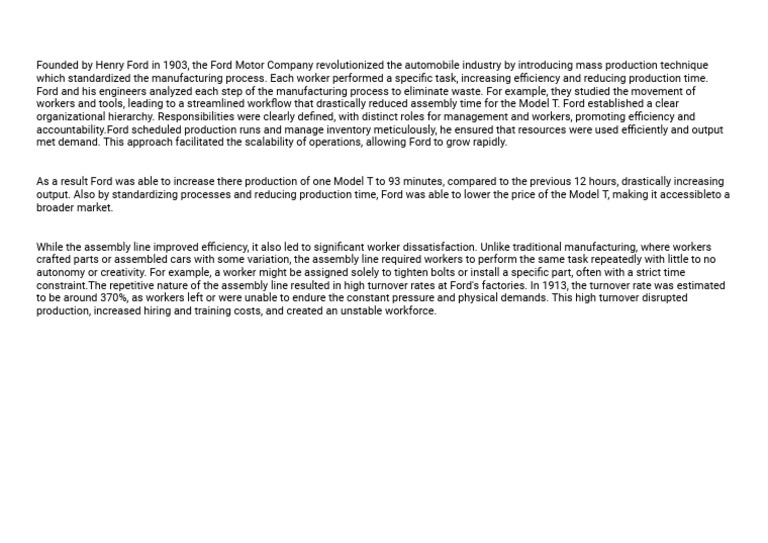 case study Ford | PDF