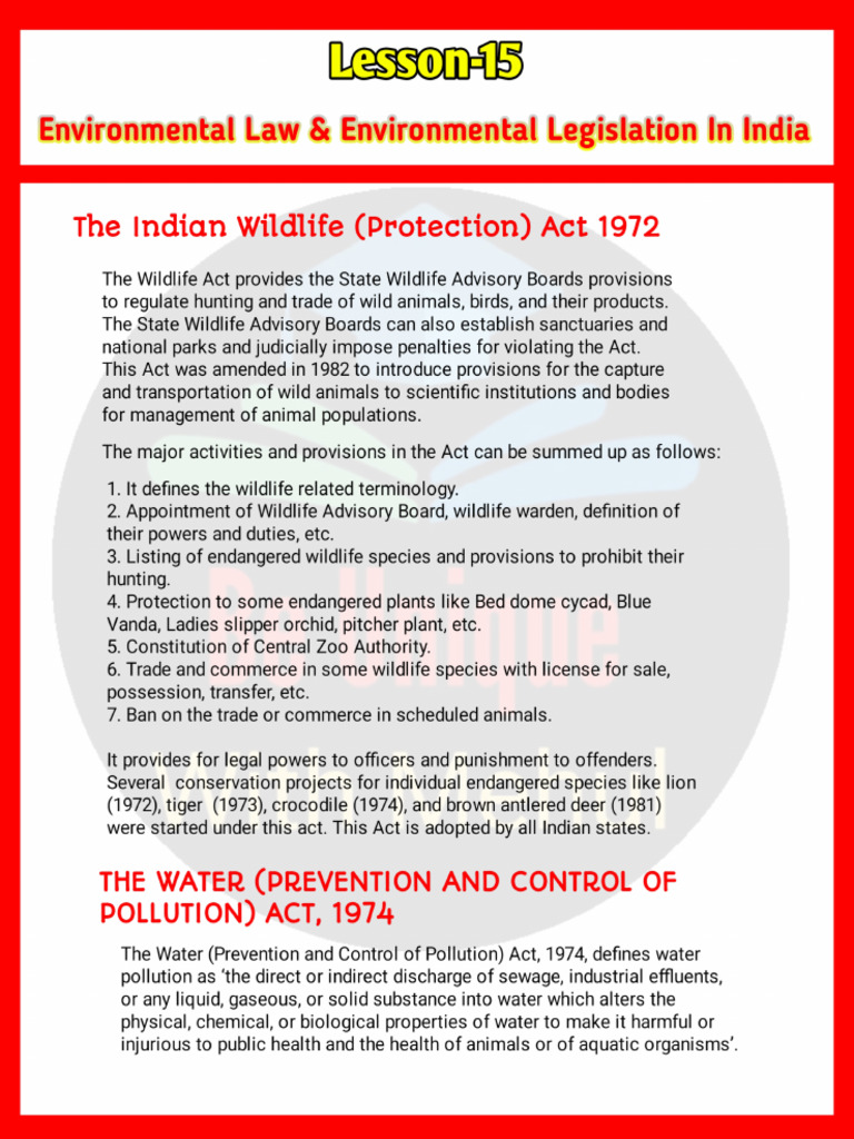 Sem-3 Environmental Sci-2 Lesson-15 (Eng) | PDF