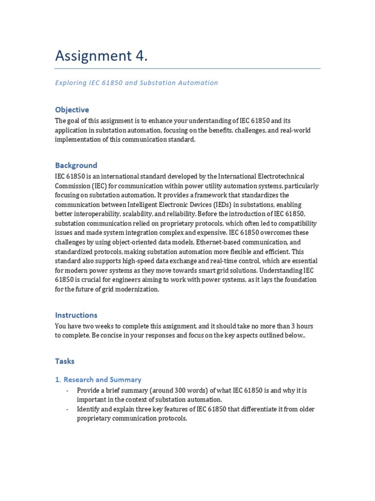 A4 Exploring Iec 61850 And Sa Pdf Automation Standardization