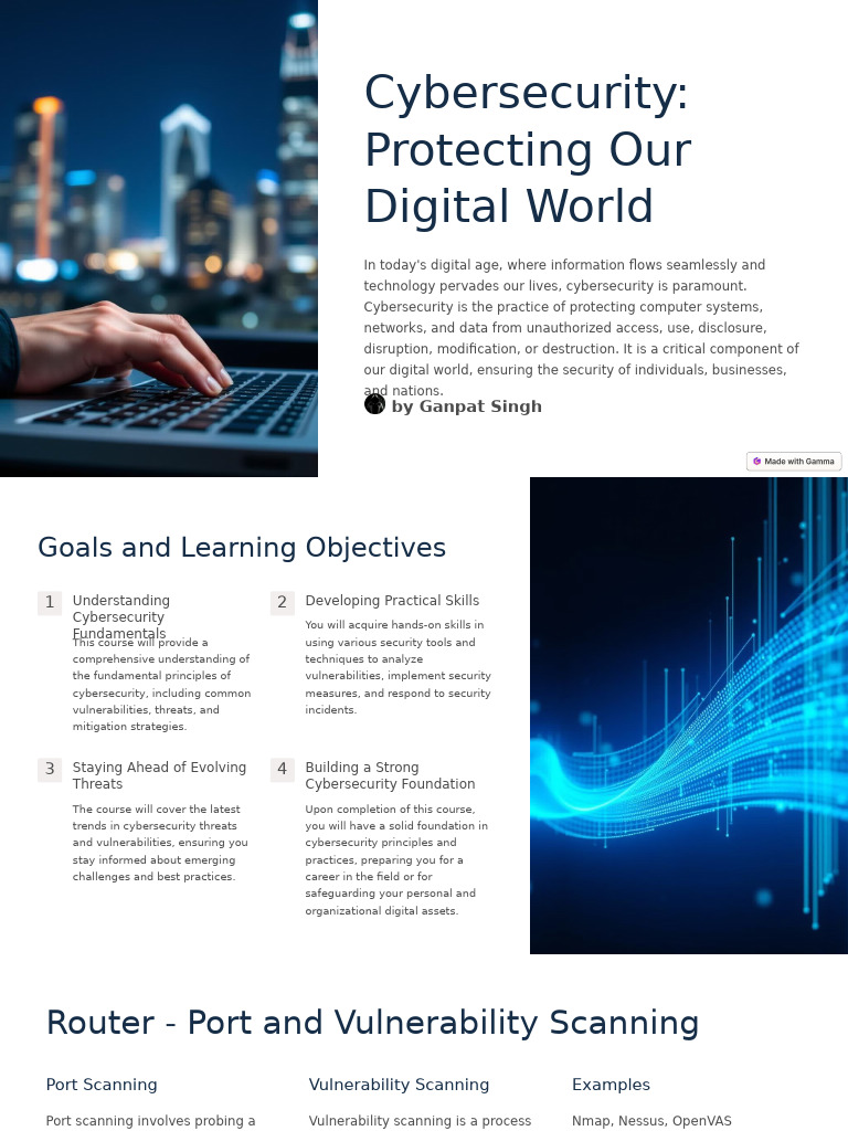 Cybersecurity Protecting Our Digital World | PDF | Security | Computer Security