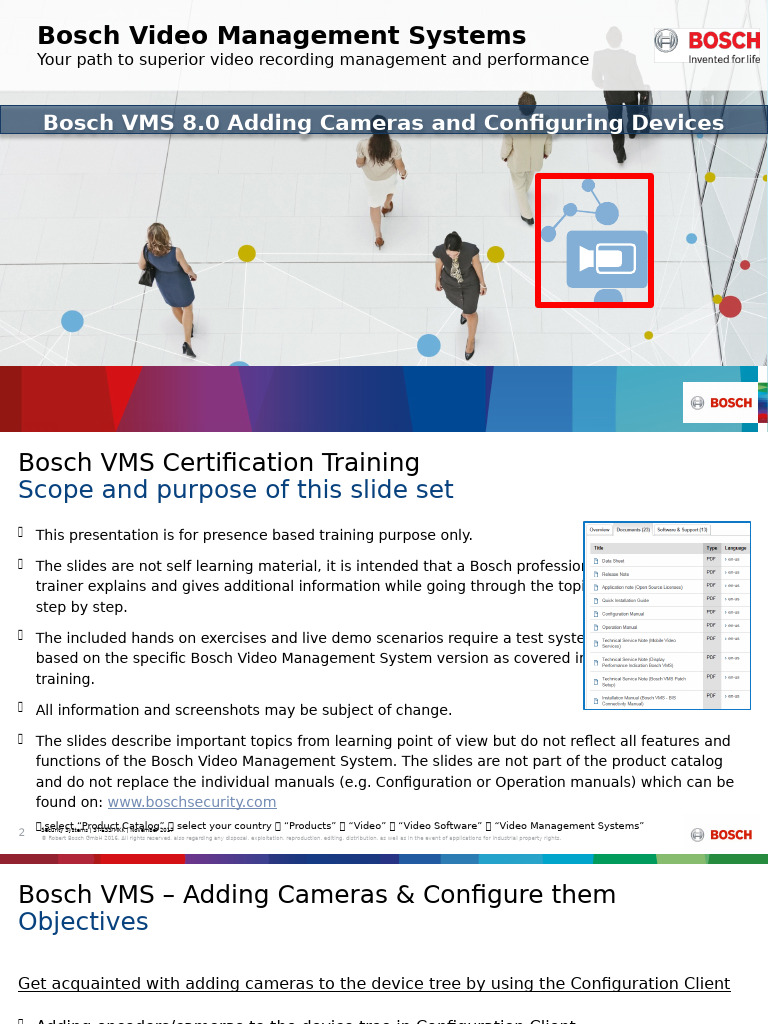 06_BVMS 8.0 CC Adding Cameras&Configuring Devices_PGV24 | PDF | Camera | Computing