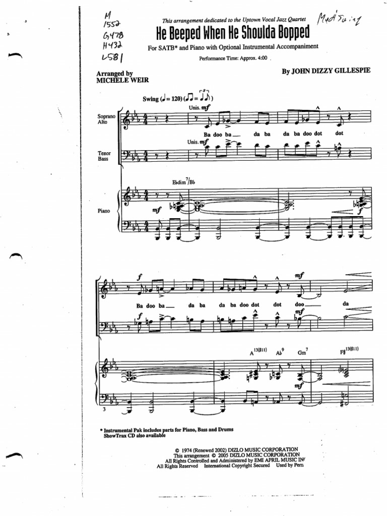 He Beeped Nlien He Shoulda Bopped | PDF