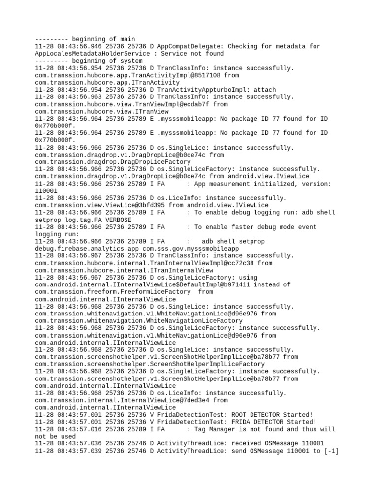 sss_log_11_28_2024_08_43_56 | PDF | Mobile Software | Operating System Families