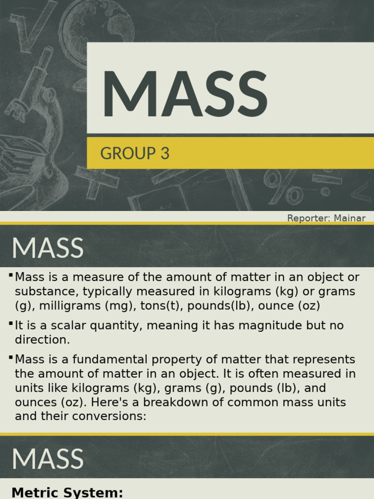 MASS-group-3 | PDF | Weighing Scale | Weight