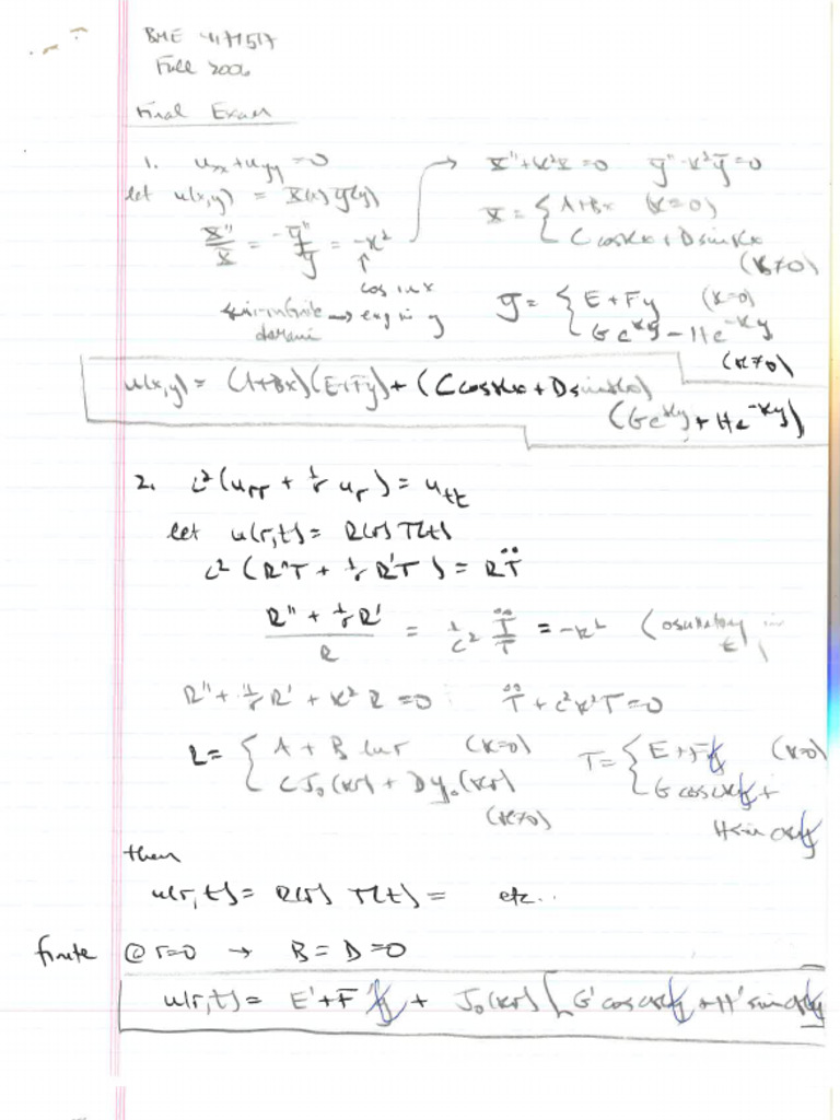 Practice Final Solutions 2025 | PDF