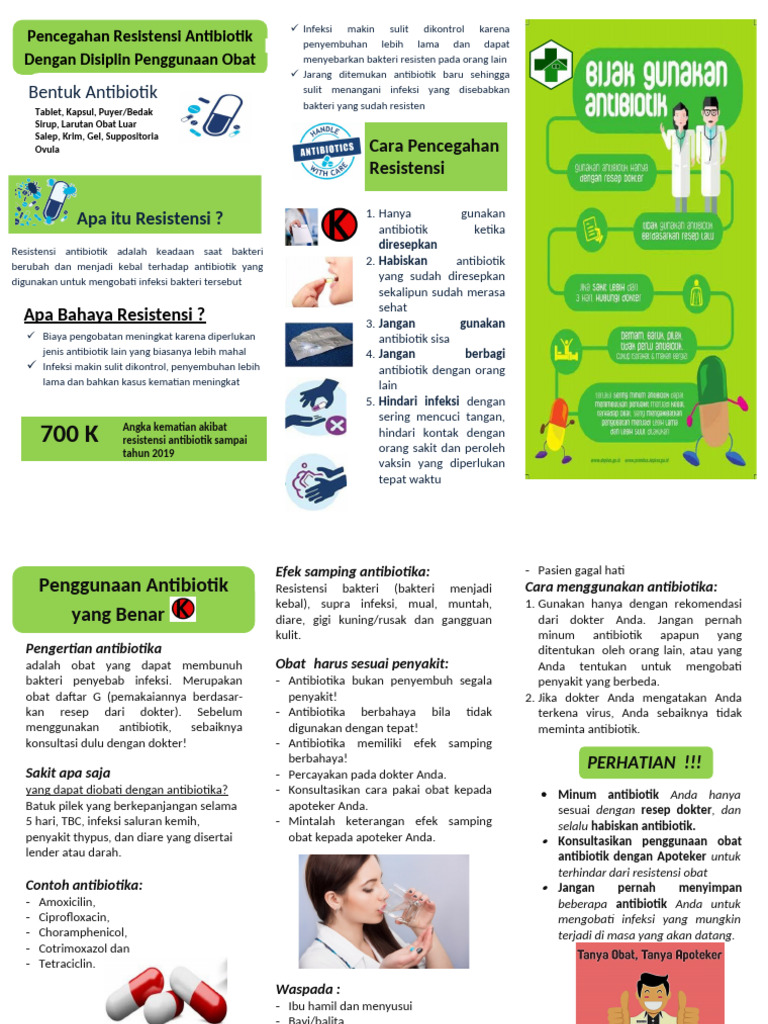 Leaflet Disiplin Antibiotik | PDF