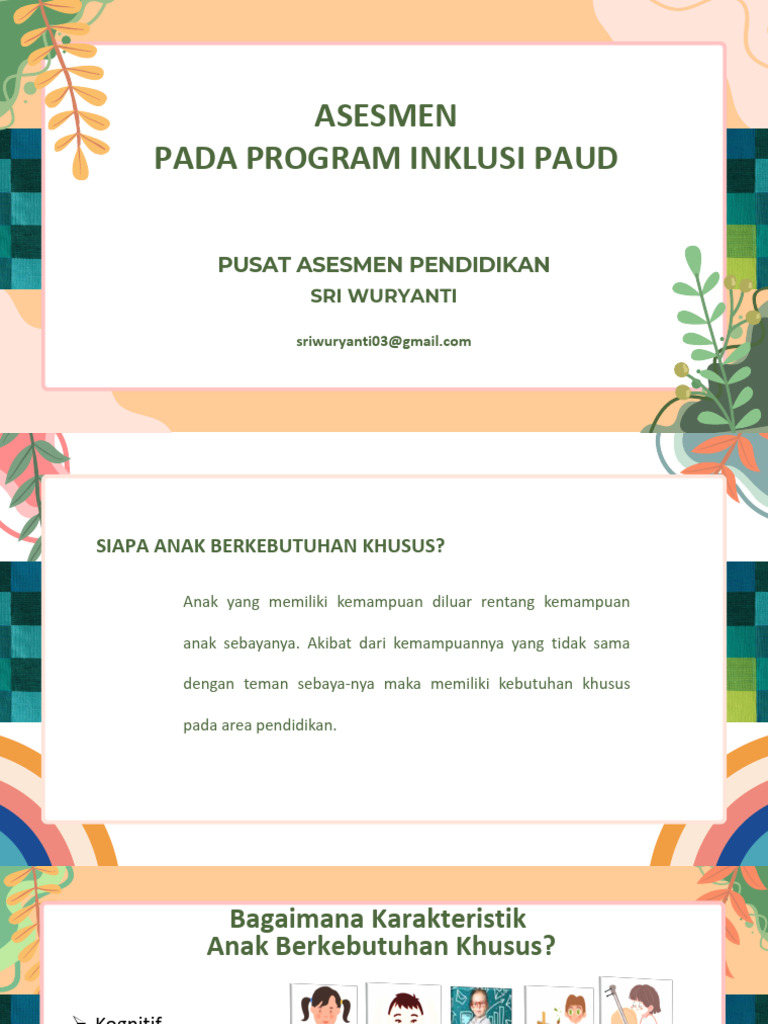 Asesmen Program Inklusi Paud. Jakarta | PDF