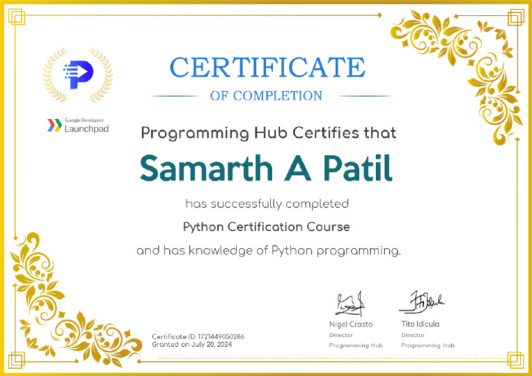 Samarth Patil_Python (1) | PDF Samarth Patil_Python (1) | PDF