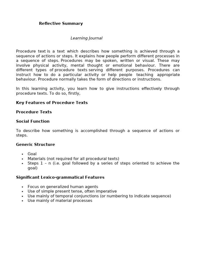 M6 LA3 Reflective Summary | PDF
