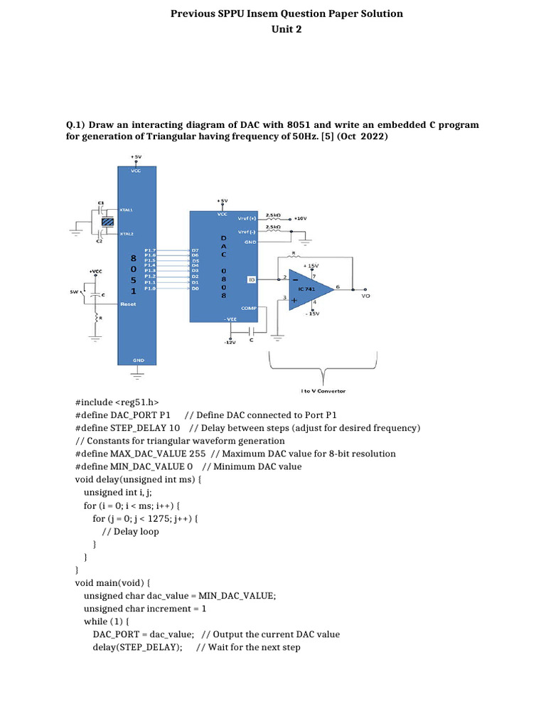 MIC Unit 2 Paper Solution | PDF | Microcontroller | Computer Data