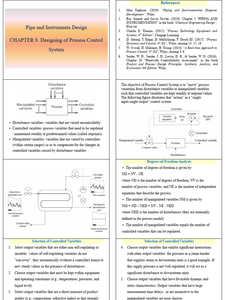 Chapter 8 - Designing of Process Control System | PDF | Chemical ...
