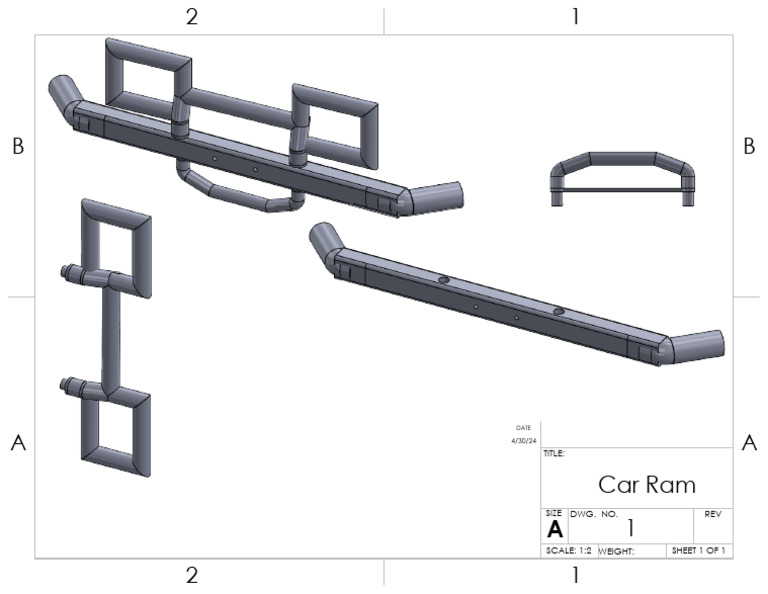 Pneumatic Cylinder Drawing Rambar | PDF