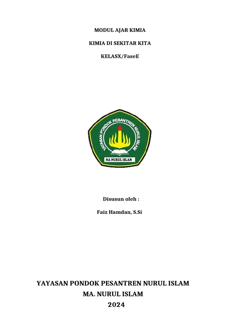 MODUL AJAR - Kimia Di Sekitar Kita | PDF