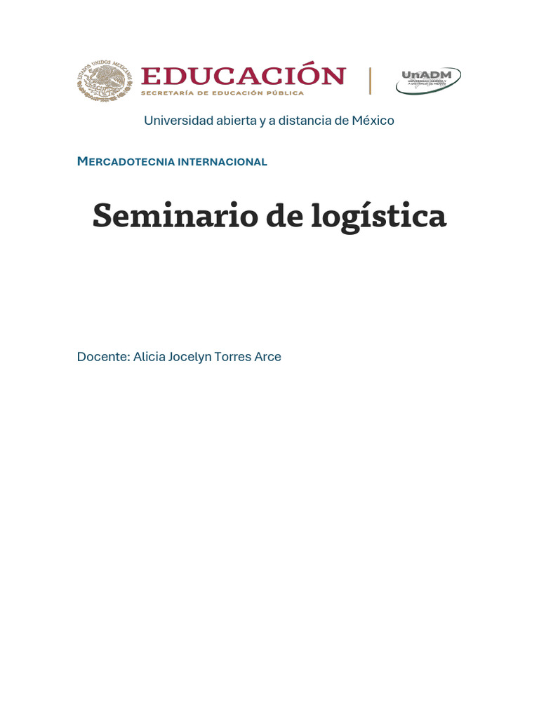 Plan Logistico | PDF | Calidad (comercial) | Business