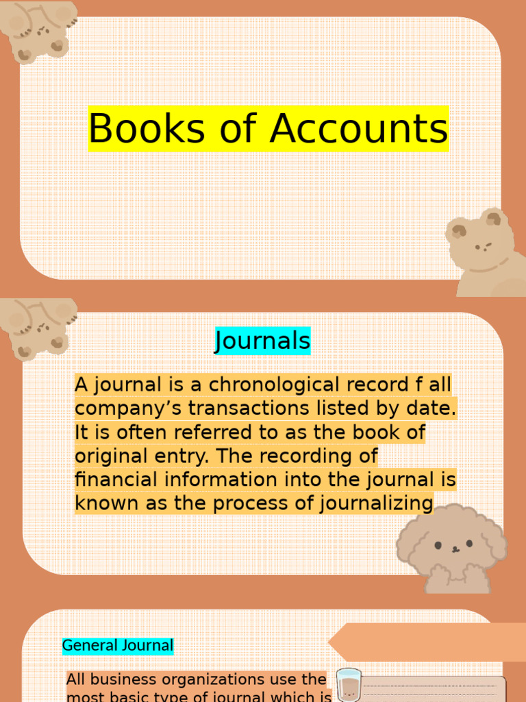 Book of Accounts | PDF