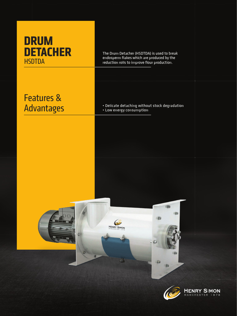 HS_TecSheet_DrumDetacher | PDF | Manufactured Goods | Vehicles