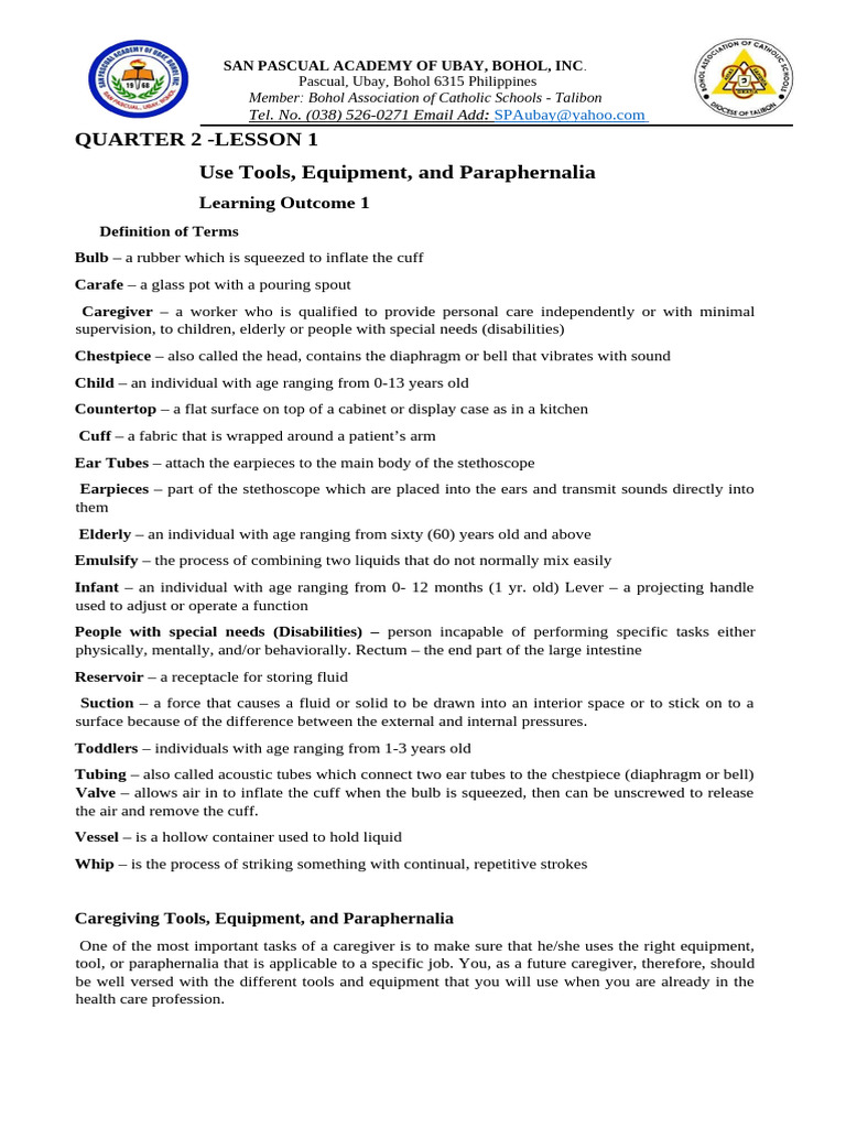 q2 Tle Caregiving Module | PDF | Thermometer