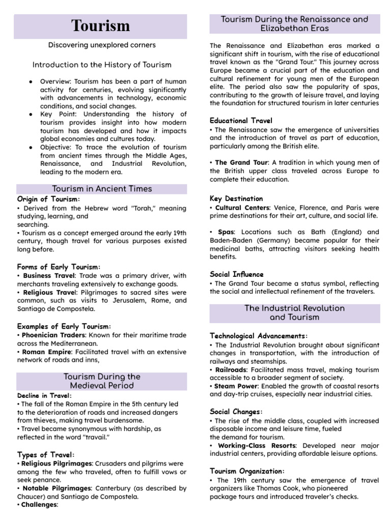 Tourism | PDF | Tourism | Transport