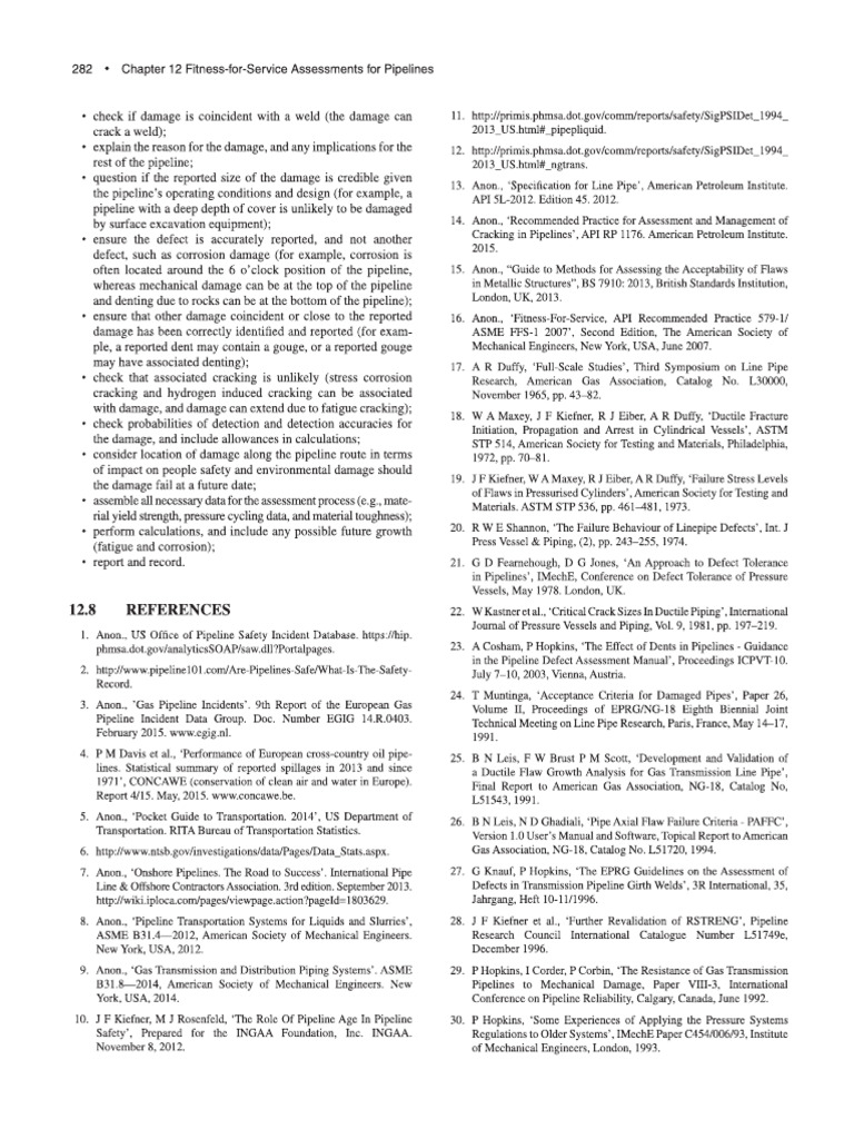 PIMS Section 14 Corrosion Assesments References | PDF