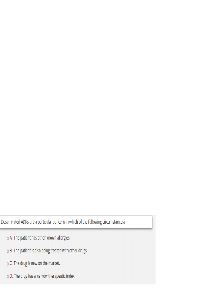 ADR QUESTIONS | PDF | Pharmacovigilance | Pharmaceutical Sciences