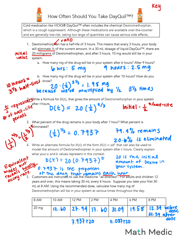 Lesson 4 7 Answer Key AP Precalculus Math Medic C75fc5834e | PDF | Dose ...
